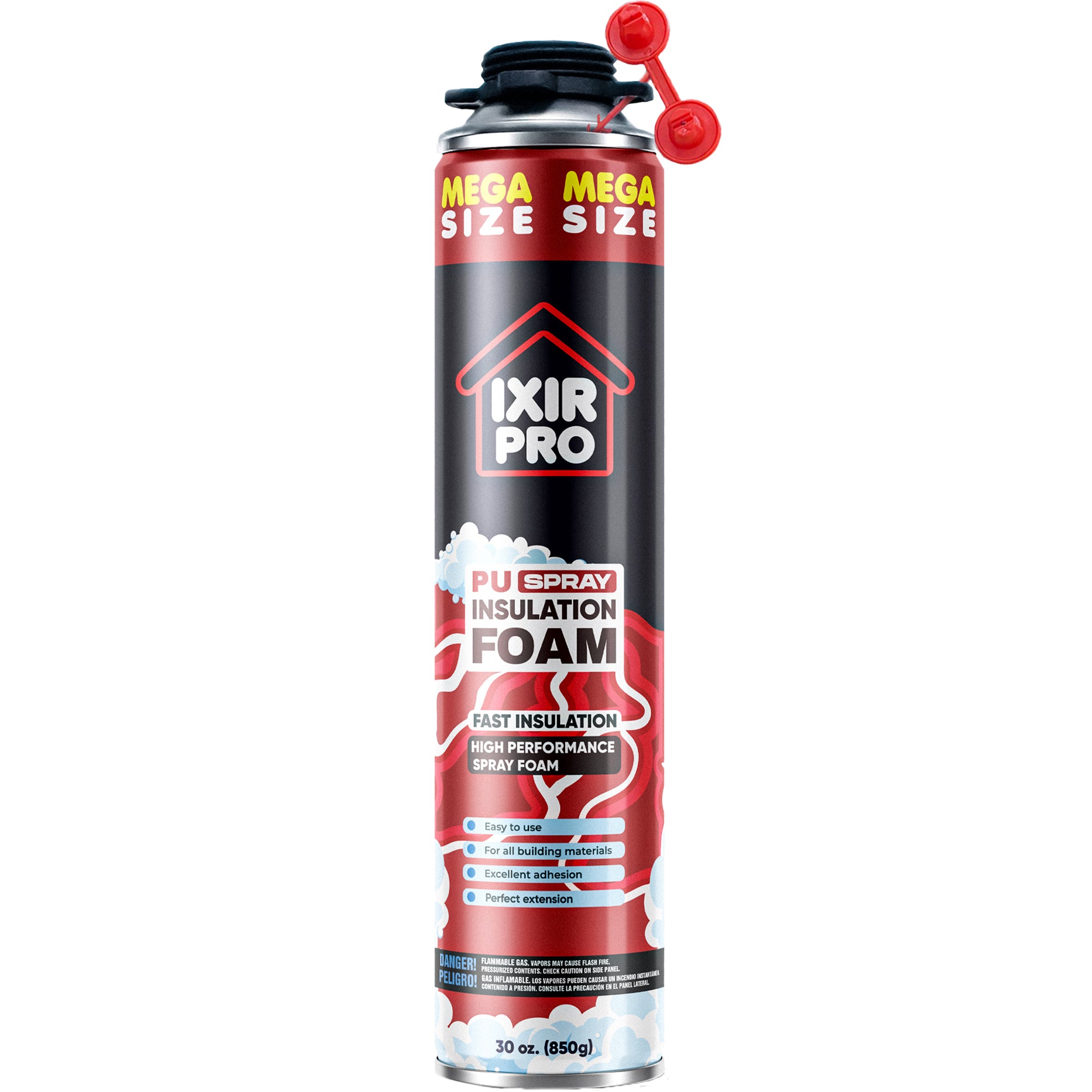 Insulation Foam Spray Can Mega – Closed‑Cell Thermal Foam – ixirpro